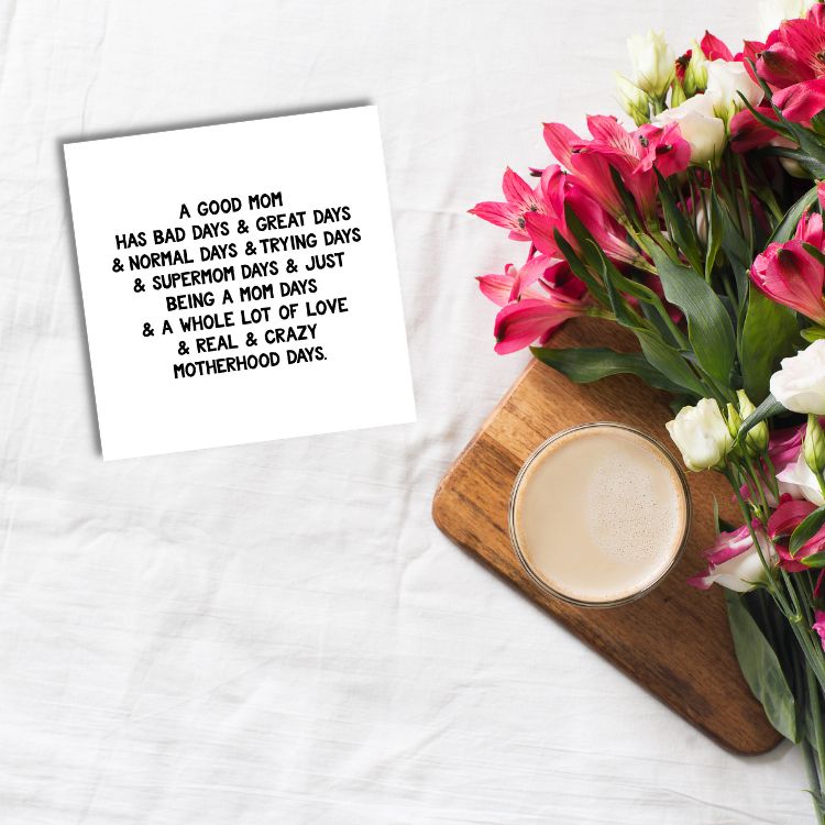 Tegeltje 'A Good Mom' Vierkant – Oh My Goody